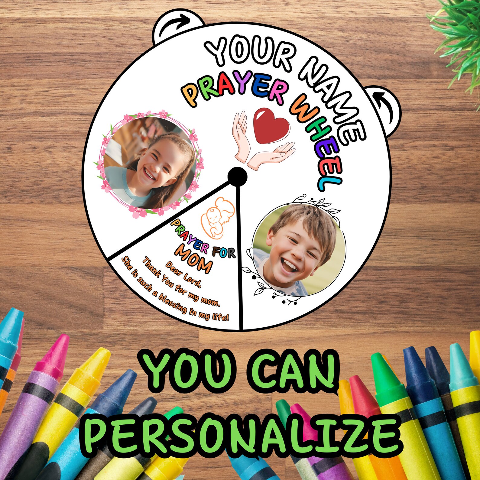 The Lord's Prayers, Valentine Prayer Coloring Wheel, Scripture ...