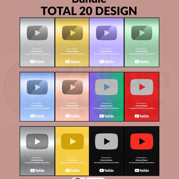 Custom Youtube Play Button - Etsy