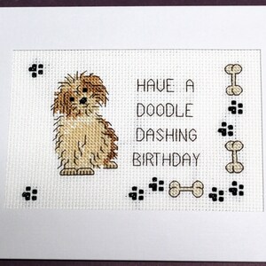 Cross Stitch Pattern Cavapoo Cockerpoo Doodle Birthday - Etsy