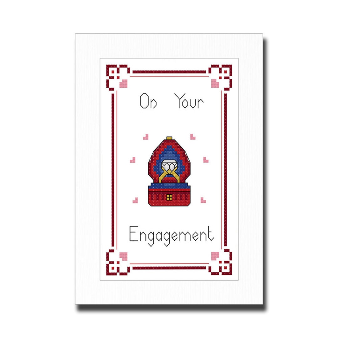 Cross Stitch Pattern Engagement PDF Instant Download - Etsy
