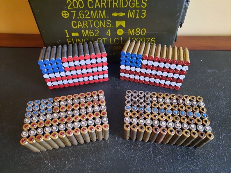 AR-15 .223 shell casing American Flags / Thin Blue Line flag | Etsy