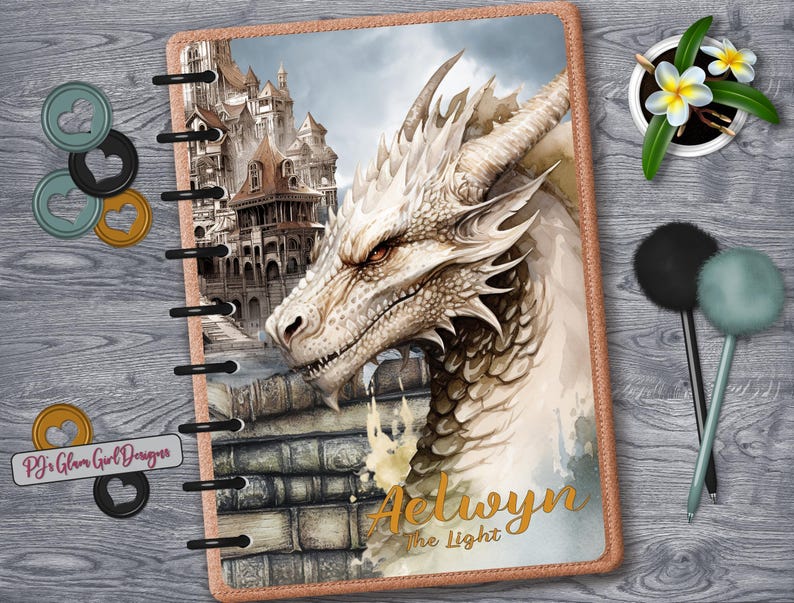 Aelwyn! Fantasy Dragon Collection! Dragon Fantasy Designs, Planner ...