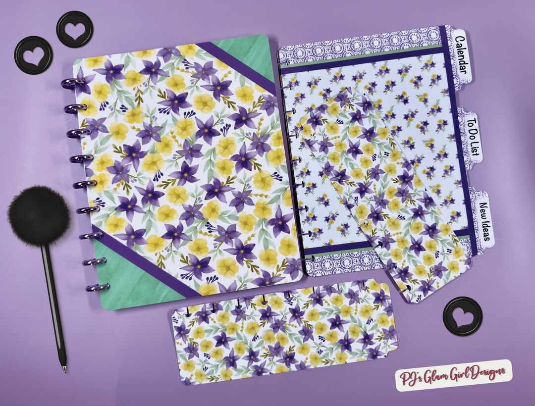 7 Piece Set 1 Cover Set, 3 Tab Set, 2 Pagemarkers, Fashion Planner ...