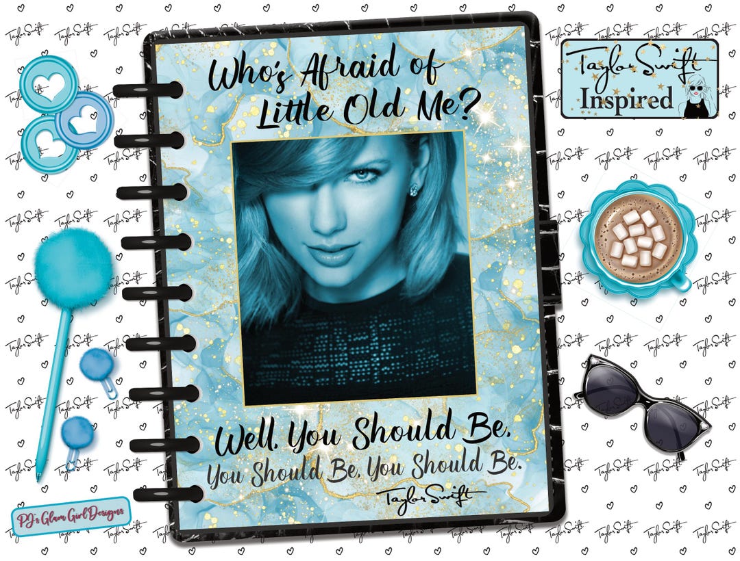 Taylor's Planning Era Swiftie's Daily Planner, Glam Girl, Dashboards ...