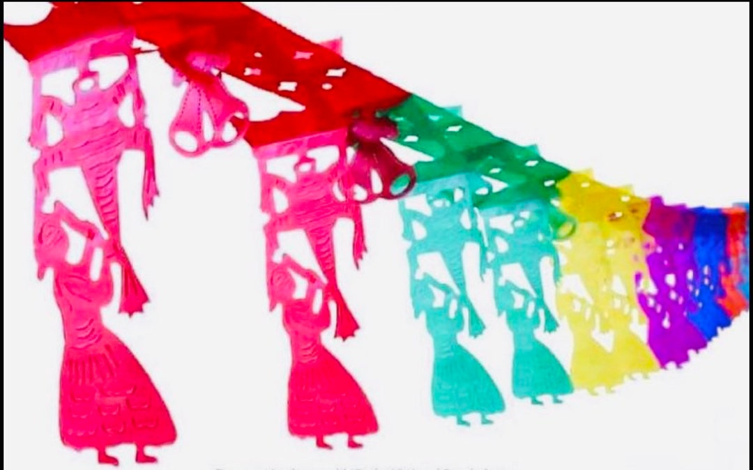 Girl and Piñata Paper Garland - Etsy