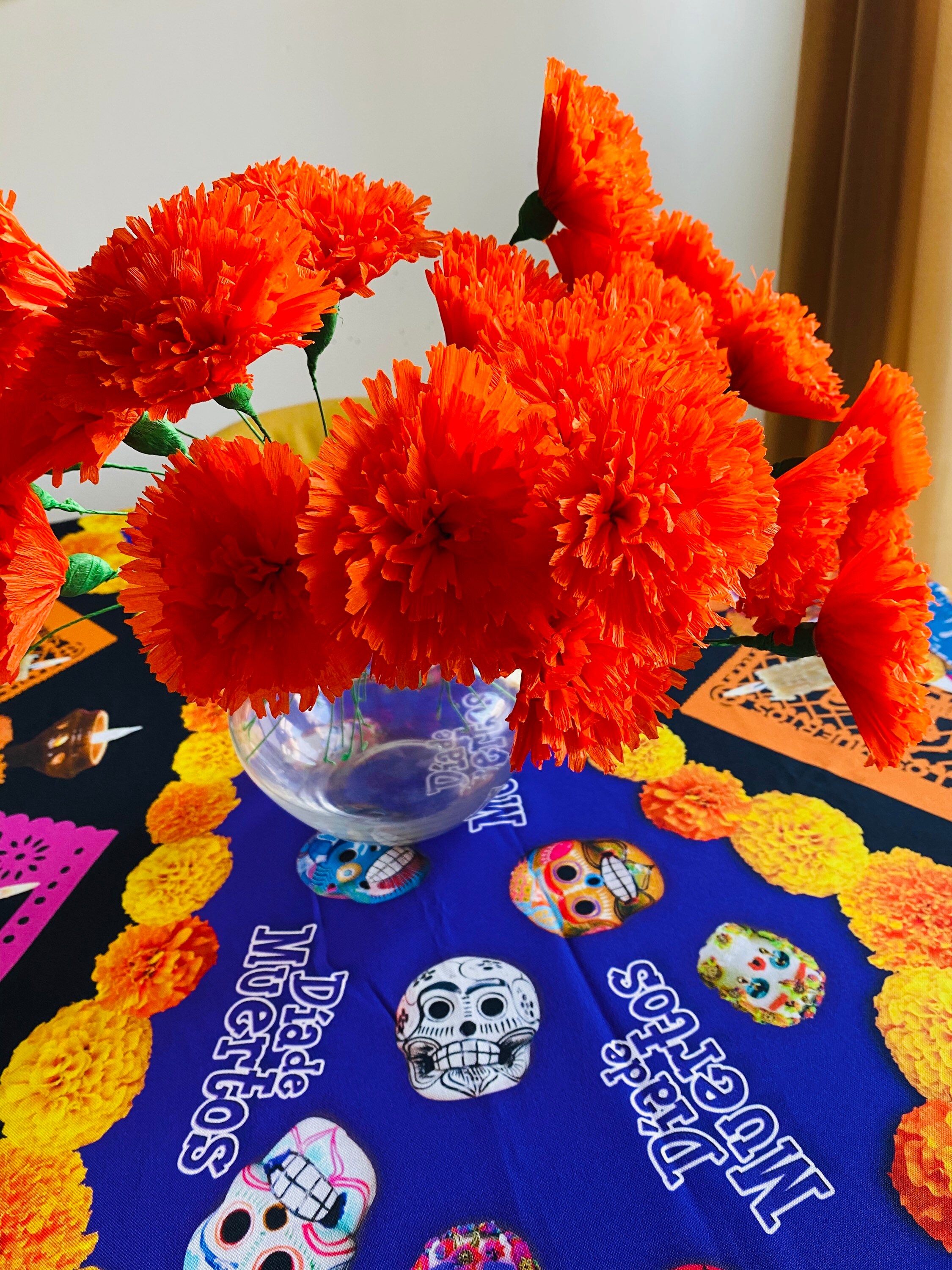 Paper Cempasúchil flowers | Etsy