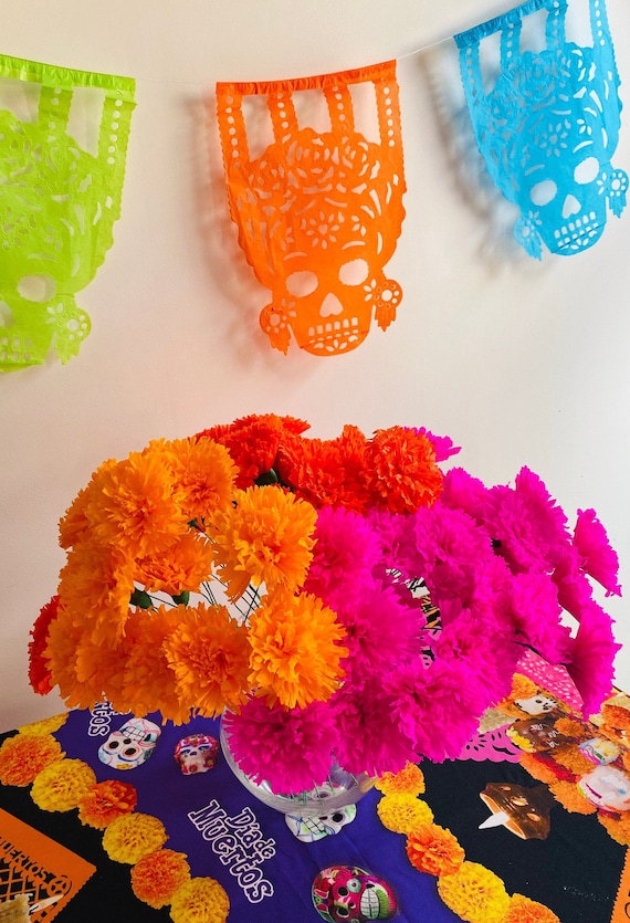 Paper Cempasúchil flowers | Etsy