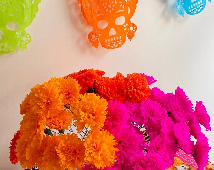 Paper Cempasúchil Flowers - Etsy