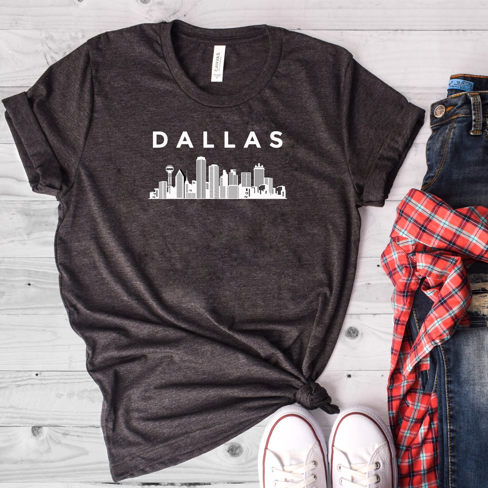 Dallas Skyline Shirt Dallas Shirt Texas Shirt Dallas - Etsy