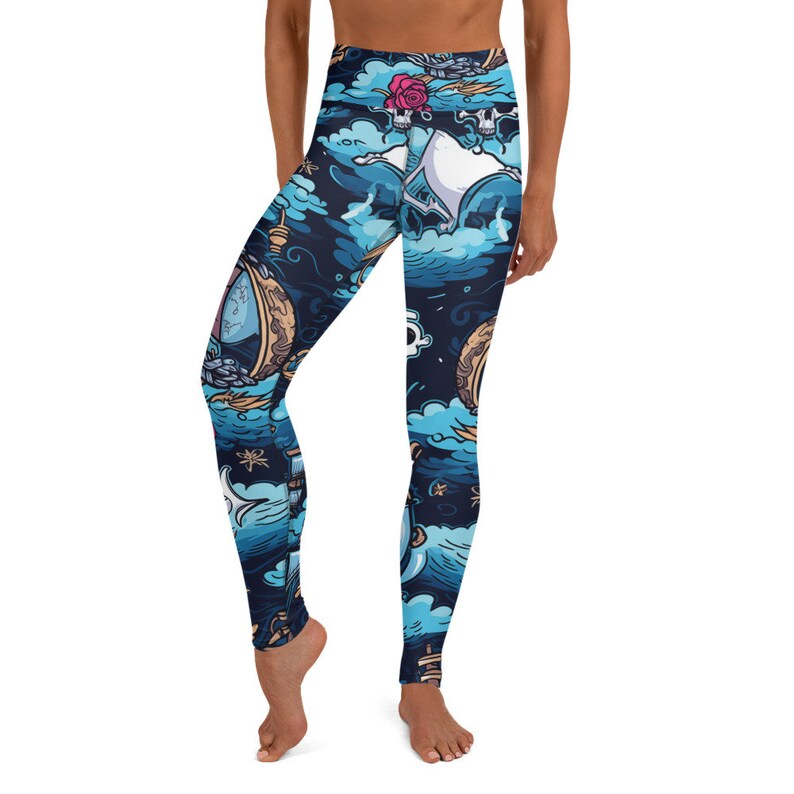 Magical Pirate Leggings / Pirate Party Gift Pirate Yoga - Etsy