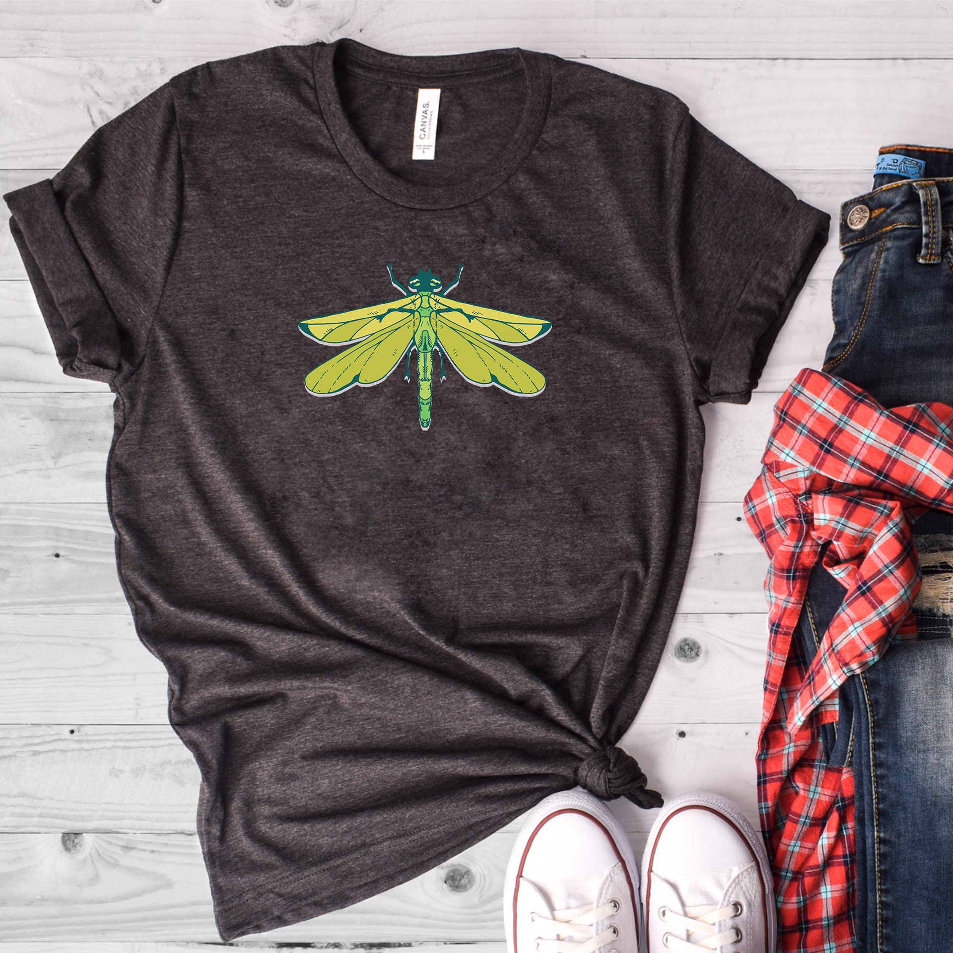 Dragonfly Shirt Insect Shirt Dragonfly T-Shirt Dragonfly | Etsy