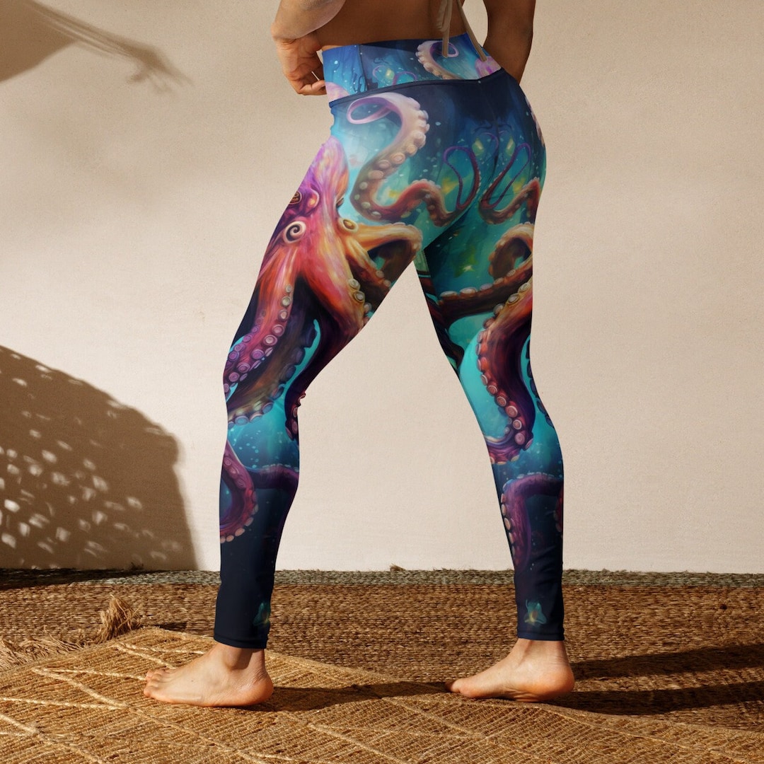 Octopus Leggings / Sea Creature Leggings Octopus Yoga Pants - Etsy