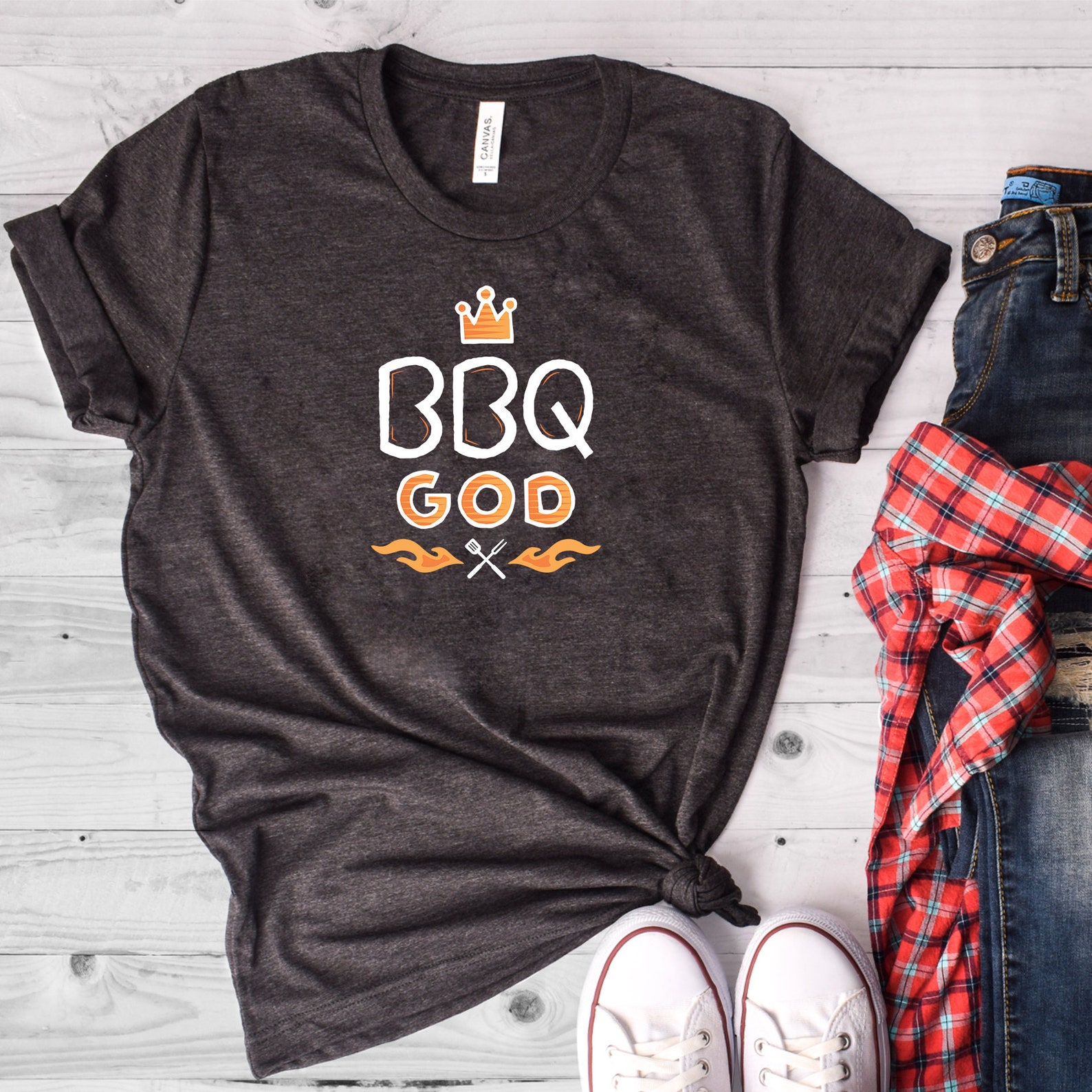 BBQ God Shirt BBQ Shirt Grilling Shirt Grill Shirt - Etsy