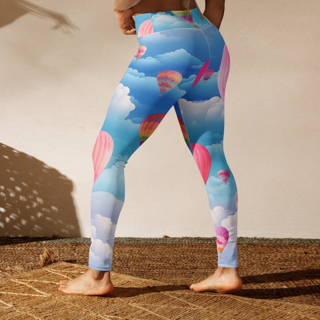 Pastel Hot Air Balloon Leggings / Balloonist Gift Balloon - Etsy
