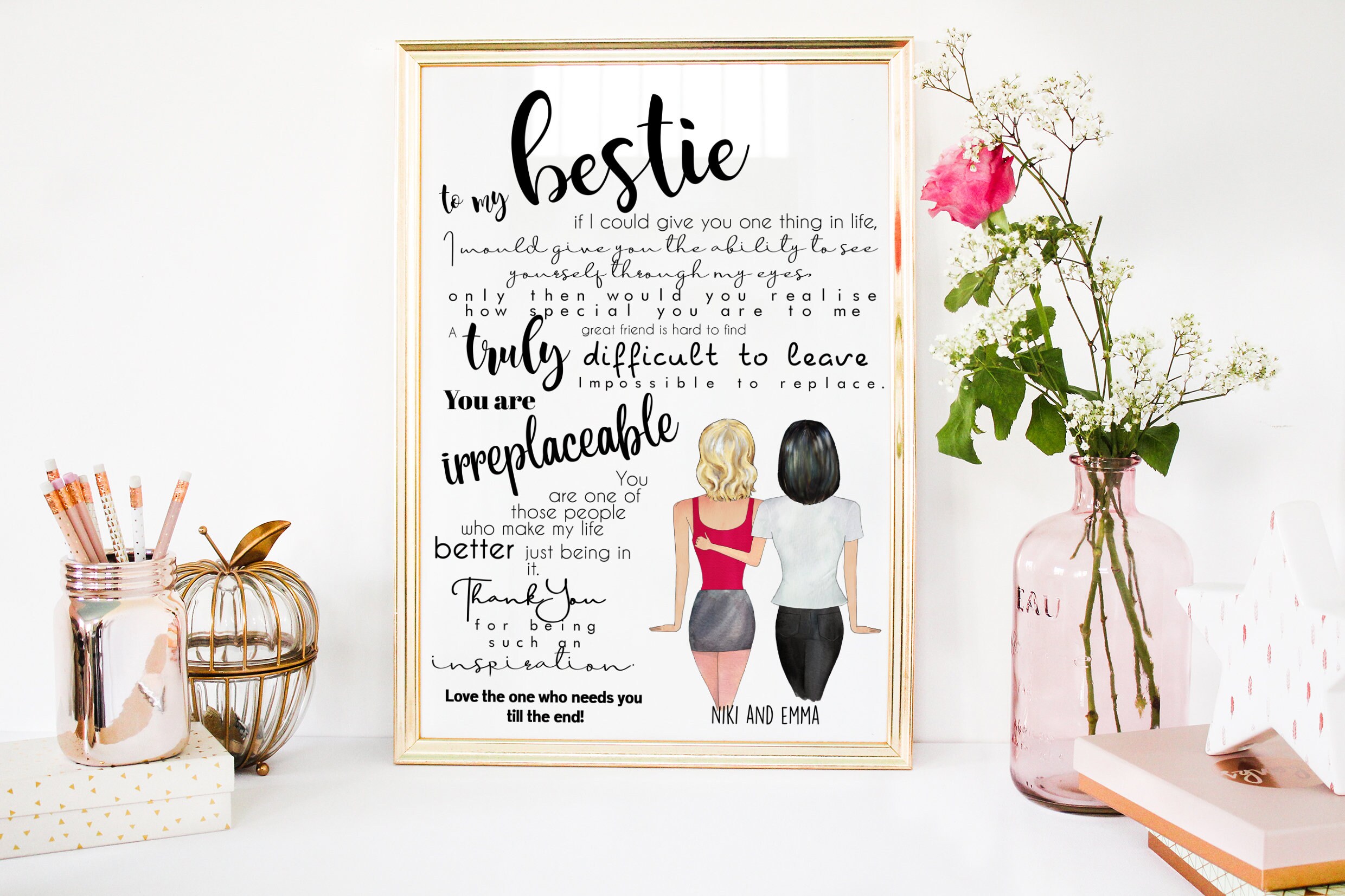 Best Friend Gifts Personalised Best Friend Gifts Custom - Etsy UK