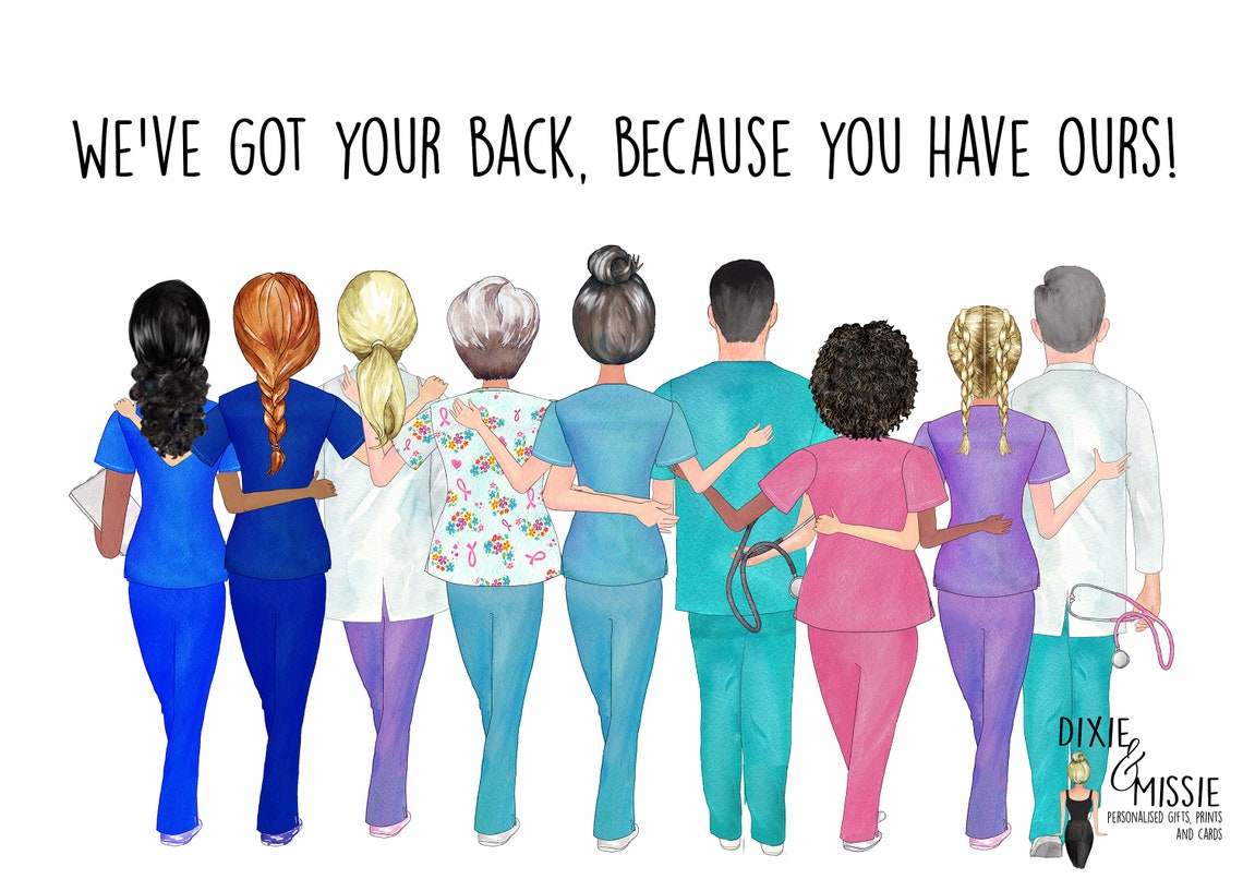 Nurse Best Friend Gift NHS Print Doctor Present Custom | Etsy