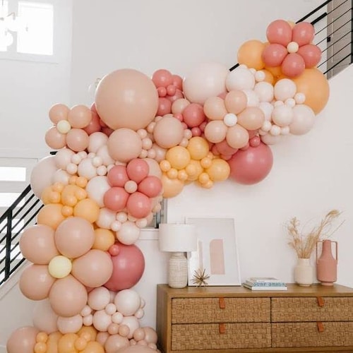 Boho Balloon Bouquet Boho Birthday Balloons Boho Baby Shower - Etsy