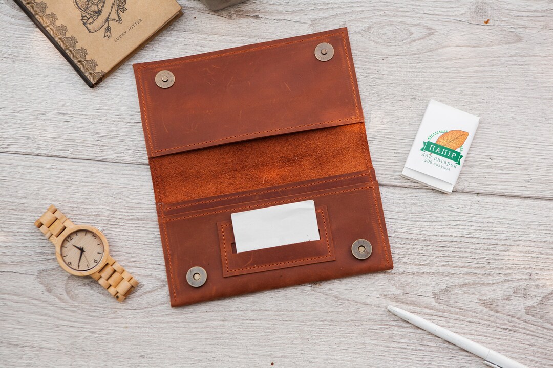 Leather Tobacco Pouch,leather Tobacco Case,engraved Tobacco Pouch ...