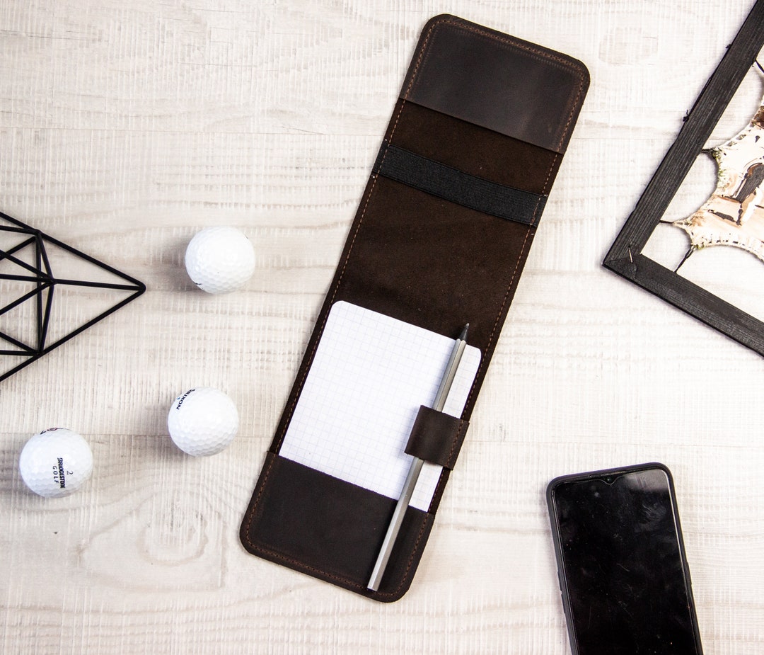 Scorecard Holder Golf,leather Scorecard Holder,golf Yardage Book Cover ...