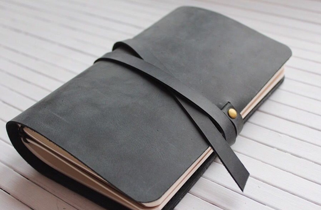 Book Cover,custom Notebook Cover,a5 Notebook Cover,black Leather ...