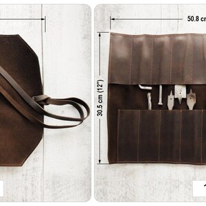 Leather Tool Roll Chisel,tool Roll Leather,custom Tool Roll,leather ...