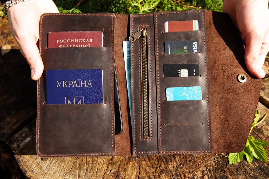 Travel Document Organizer,passport Wallet,card Wallet, Travel Wallet ...
