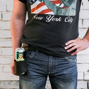 Leather Beer Holder Belt, Leather Beer Case, Leather Can Holder, Beer ...