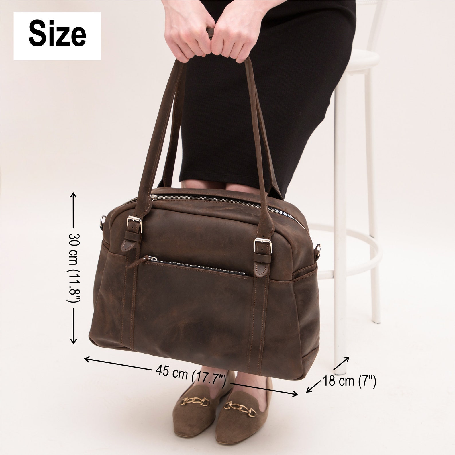 Lather Duffle Bag Women, Leather Weekender Bag Women, Gym Bag Women ...