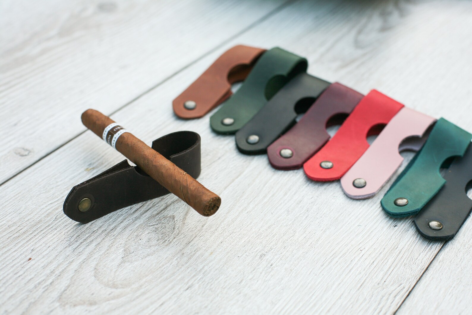 Leather Cigar Rest Custom Cigar Stand Leather Travel Cigar - Etsy