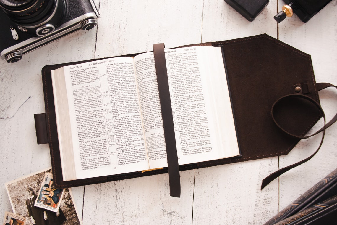 Handmade Leather Bible Covergenuine Leather Bible - Etsy