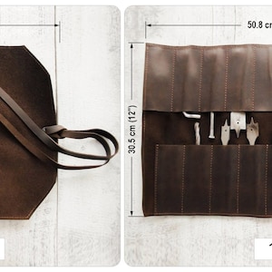 Leather Tool Roll,leather Tool Storage,tool Roll Bag,leather Tool Case ...