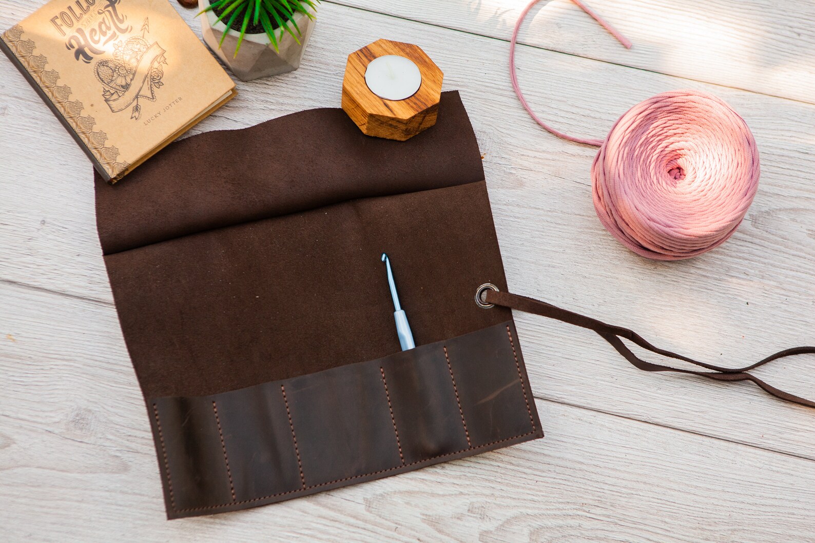 Leather Needle Case,knitting Needle Organizer,circular Knitting Case ...