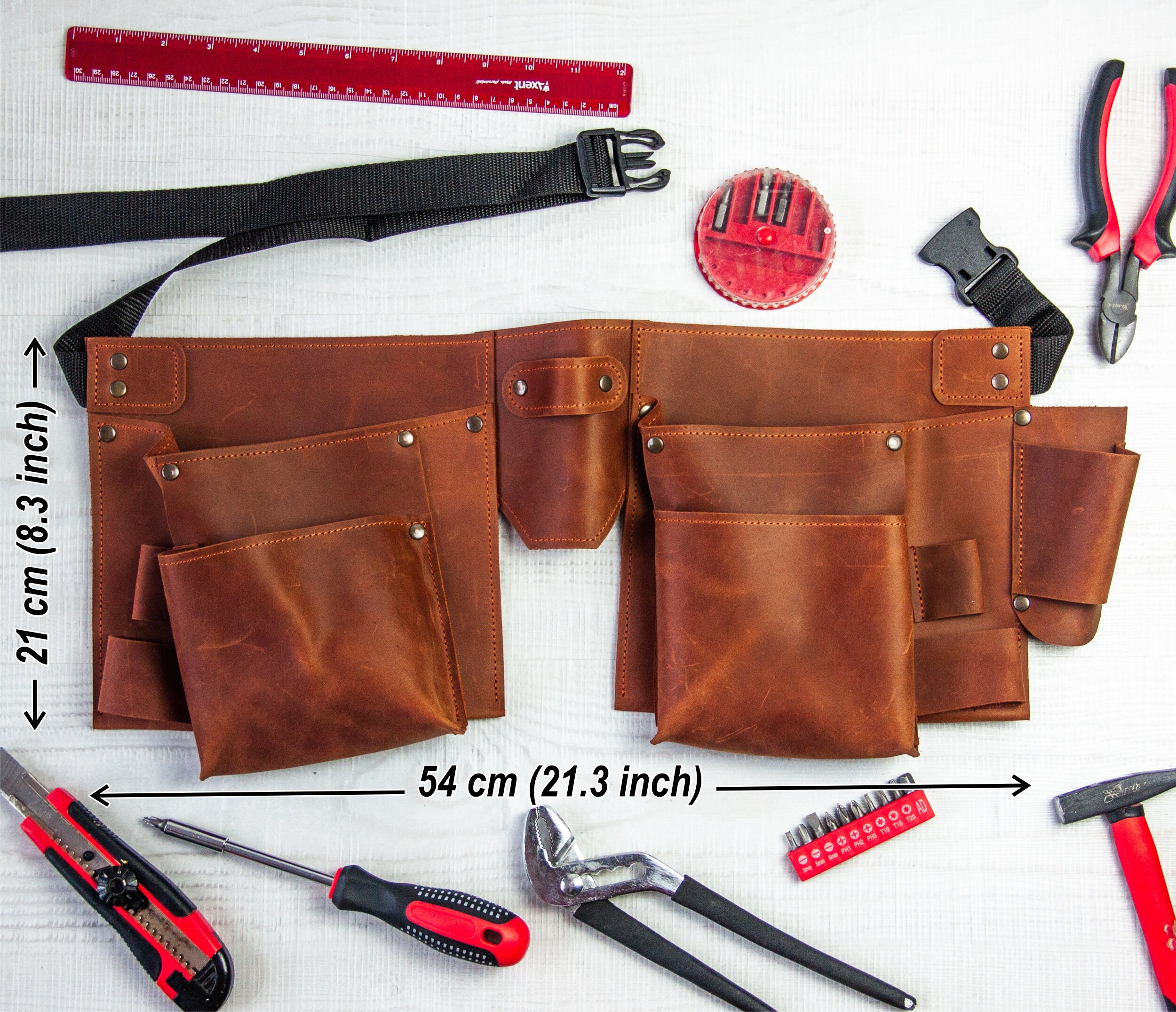 Leather Tool Belt Men,leather Tool Belt Carpenter,leather Tool Belt ...