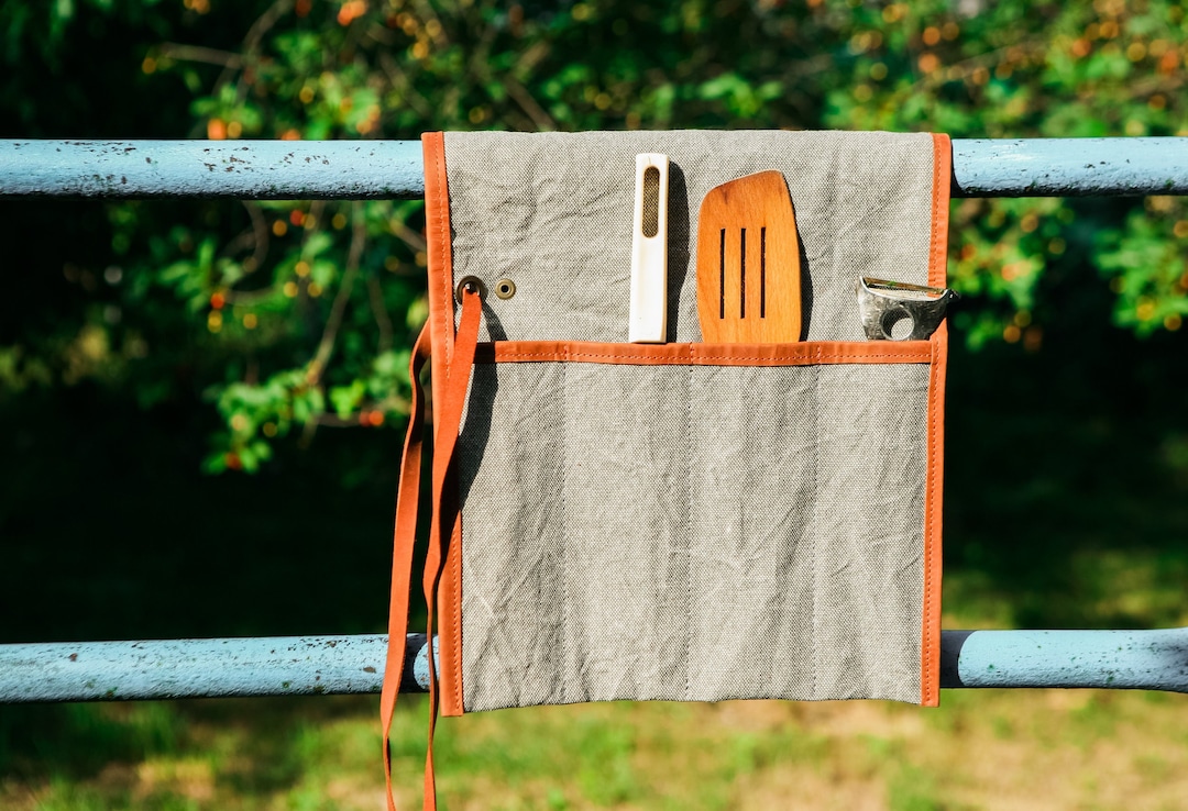 Camp Utensil Roll,bushcraft Tool Roll,canvas Tool Roll,cutlery Roll ...