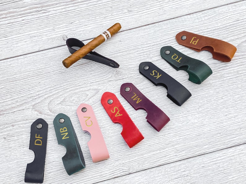 Leather Cigar Rest Custom Cigar Stand Leather Travel Cigar - Etsy