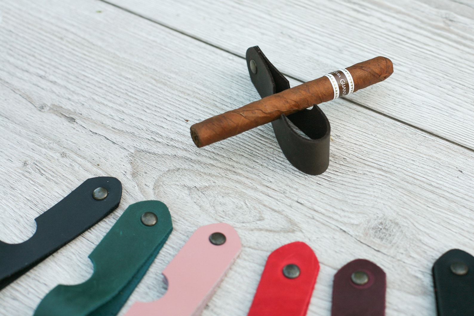 Leather Cigar Rest Custom Cigar Stand Leather Travel Cigar - Etsy