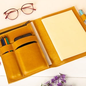 Notebook Cover With Pen Loop, Personalized Gift, Leather Journal ...
