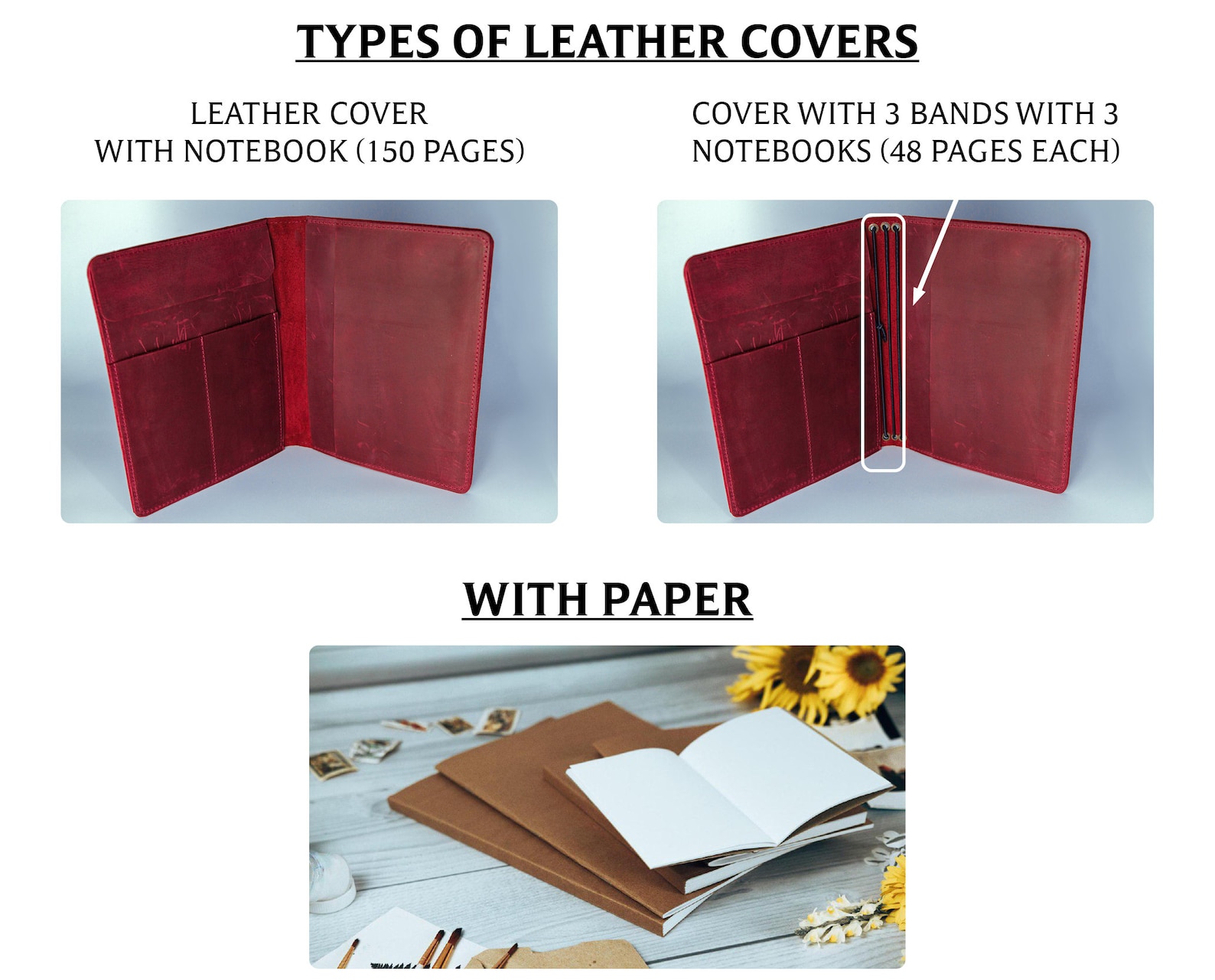 Journal Cover A5 Customize,notebook Cover A5,leather Binder,refillable ...