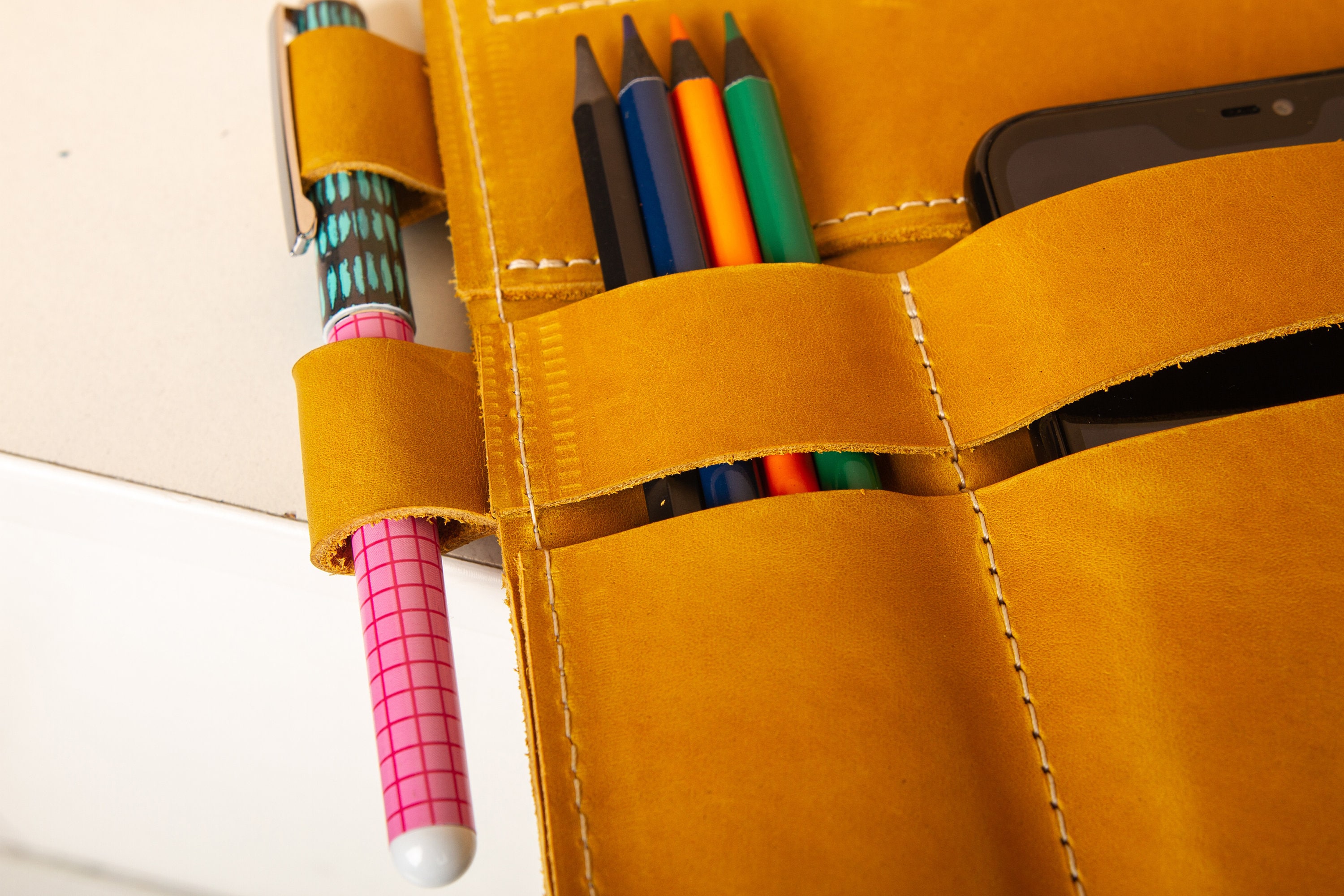 Notebook Cover with Pen Loop Personalized Gift leather | Etsy