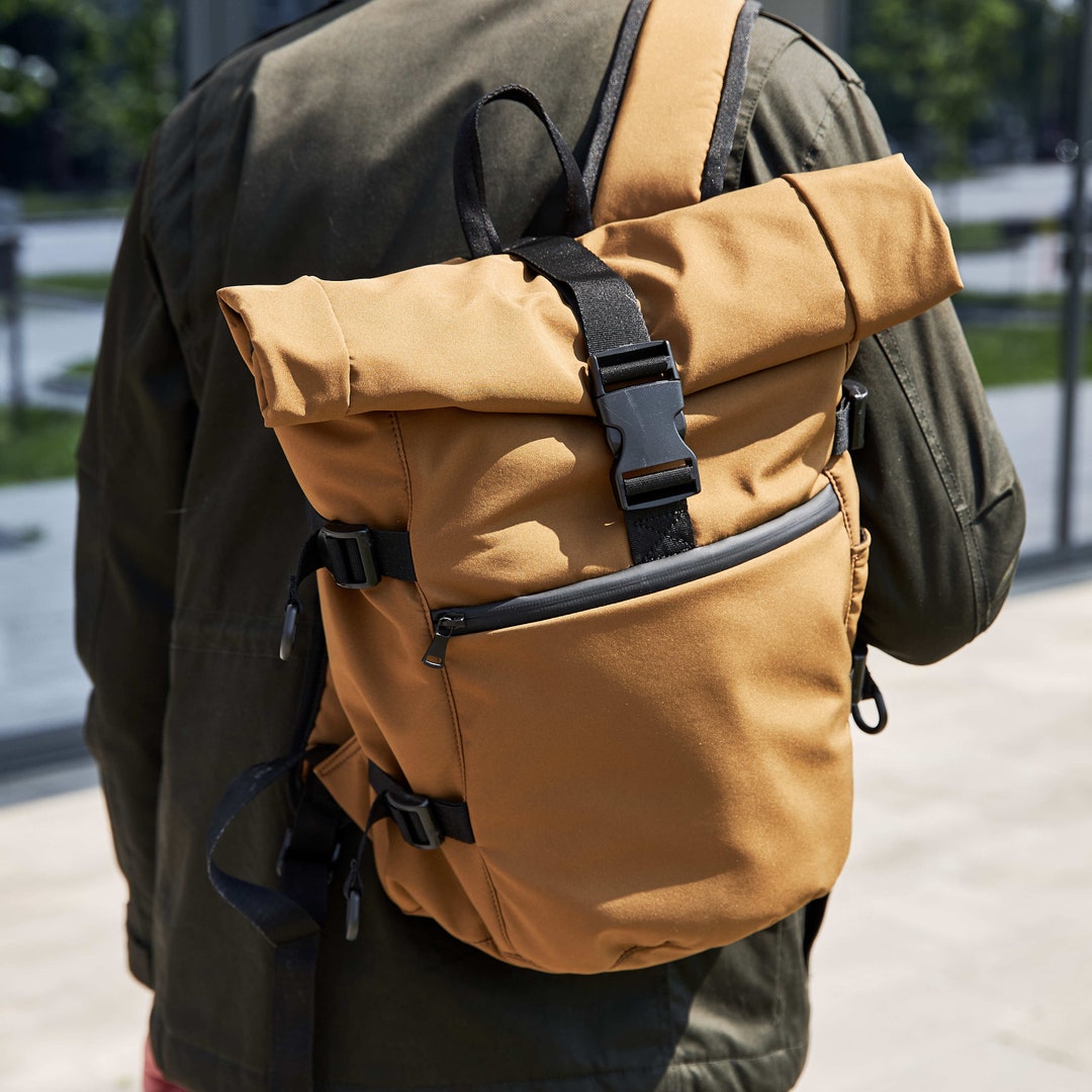 Waterproof Backpack for Men, Hiking Backpack, Roll Top Backpack, Large ...