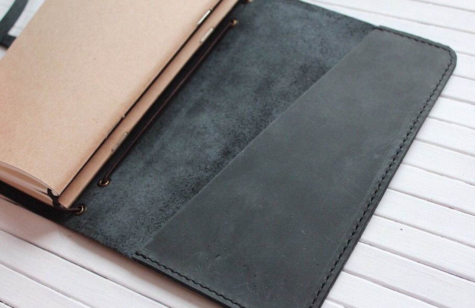 Book Cover,custom Notebook Cover,a5 Notebook Cover,black Leather ...