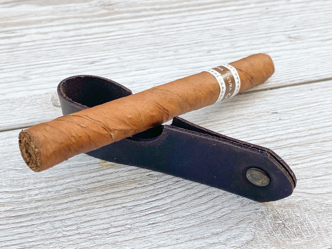 Leather Cigar Rest, Custom Cigar Stand, Leather Travel Cigar Prop ...