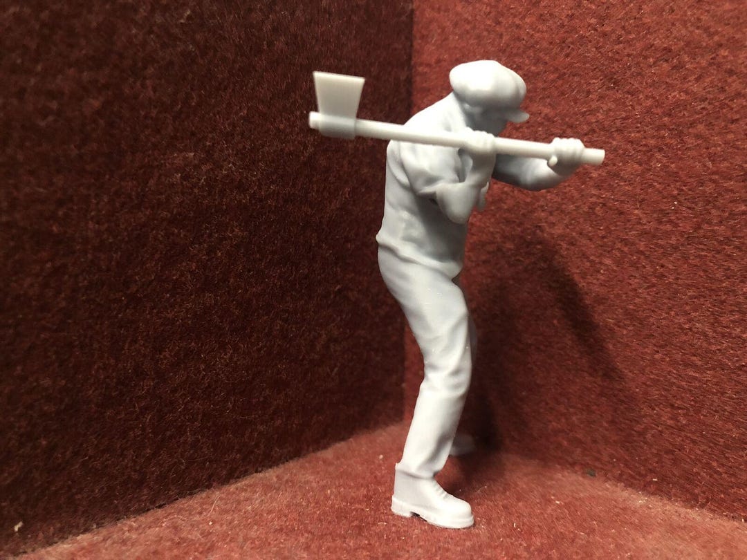 G-scale Figure - 3D Scan of Figure With Axe - M099 (also GN15) - Etsy