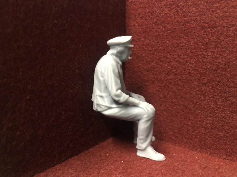 16mm Figure - 3D Scan of a Seated Figure - M032 1:19 Scale & SM32 - Etsy