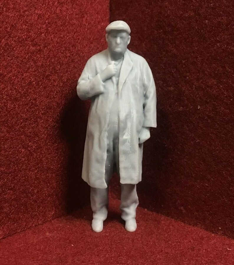 G-scale Driver Figure in Coat - 3D Scan of a Real Person - MD006 (also ...