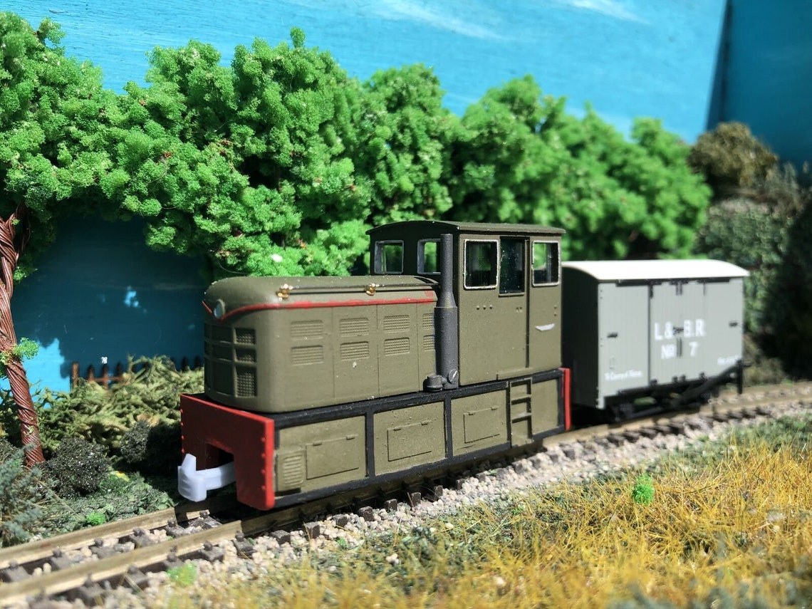 OO9 Scale Unpowered Body OO9 Gauge Diesel Locomotive Shunter Body For ...