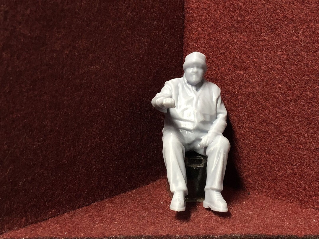 G-scale Seated Driver Figure - From 3D Scan of a Person - MD014 (also ...