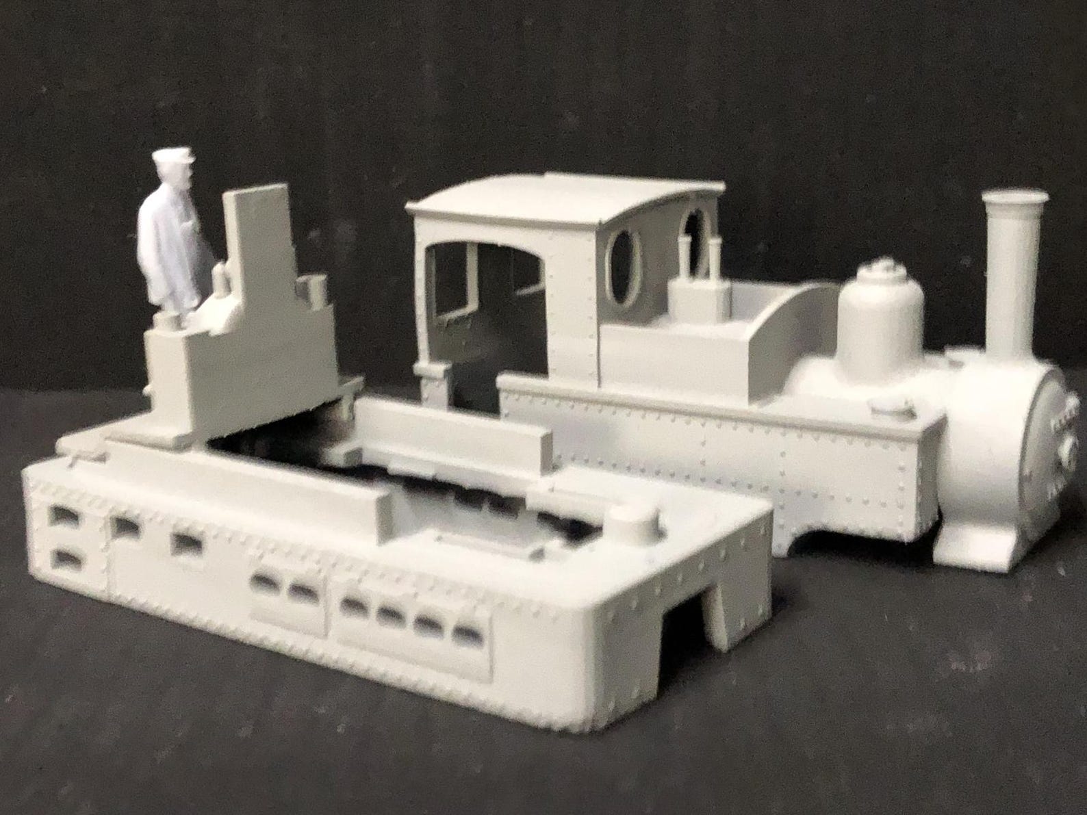 OO9/009 Steam Locomotive With Coal Bunker Fits the Kato Chassis 11-109 ...