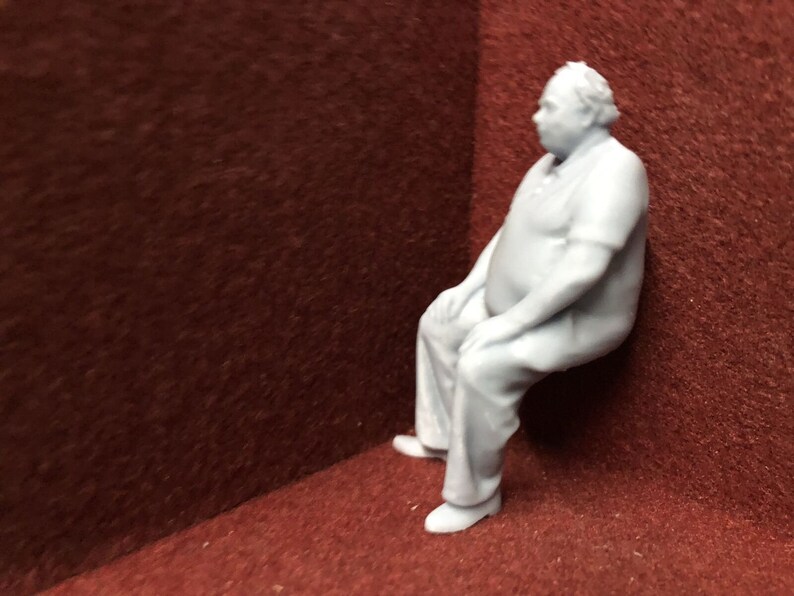 16mm Figure 3D Scan of a Seated Person - MD011 1:19 Scale & SM32 - Etsy