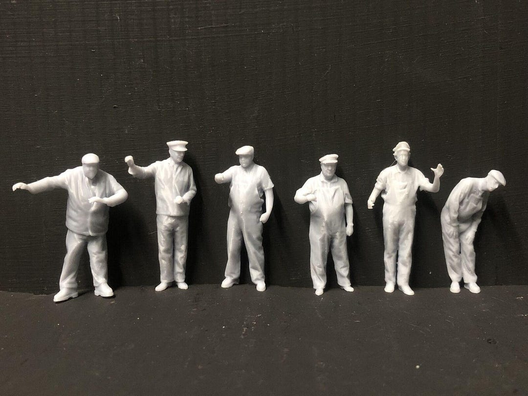 Loco Crew Multi-pack 6 version2 Assorted Poses 3D Scans NG7 / O Gauge ...